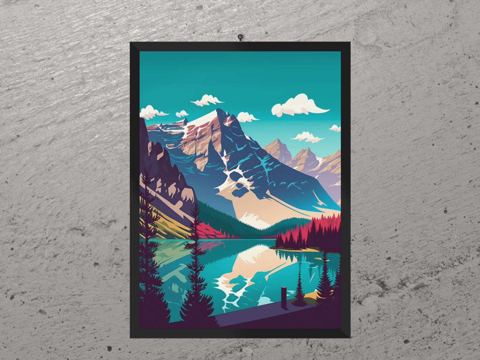 Printable Jasper National Park, Digital Download, Travel Style Poster ...