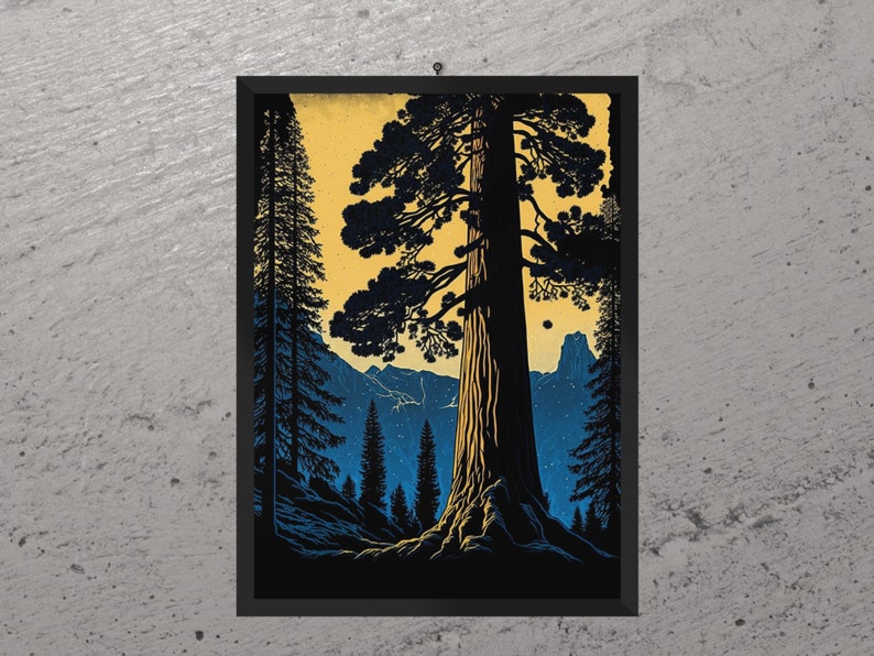 Printable Giant Sequoia Tree Poster Sequoia National Park - Etsy
