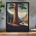 Printable Giant Sequoia Tree Poster, Sequoia National Park, California ...