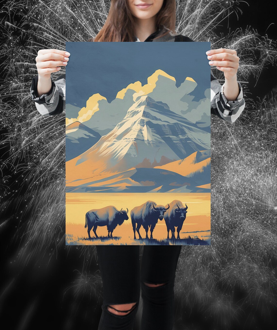 Printable Yellowstone National Park Poster, Yellowstone Travel Poster ...