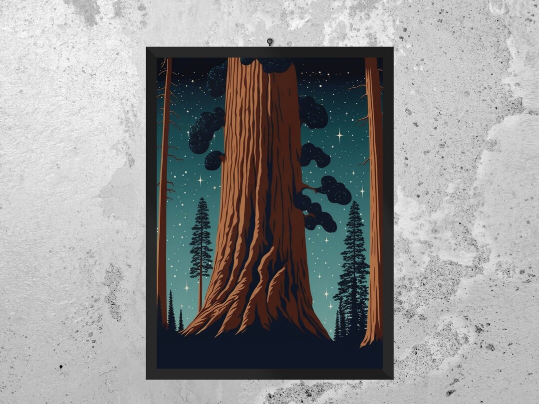 Printable Giant Sequoia Tree Poster Sequoia National Park - Etsy Canada
