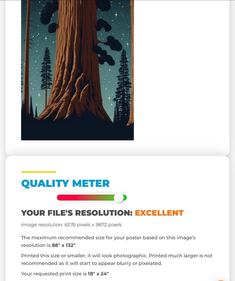 Printable Giant Sequoia Tree Poster, Sequoia National Park, California ...