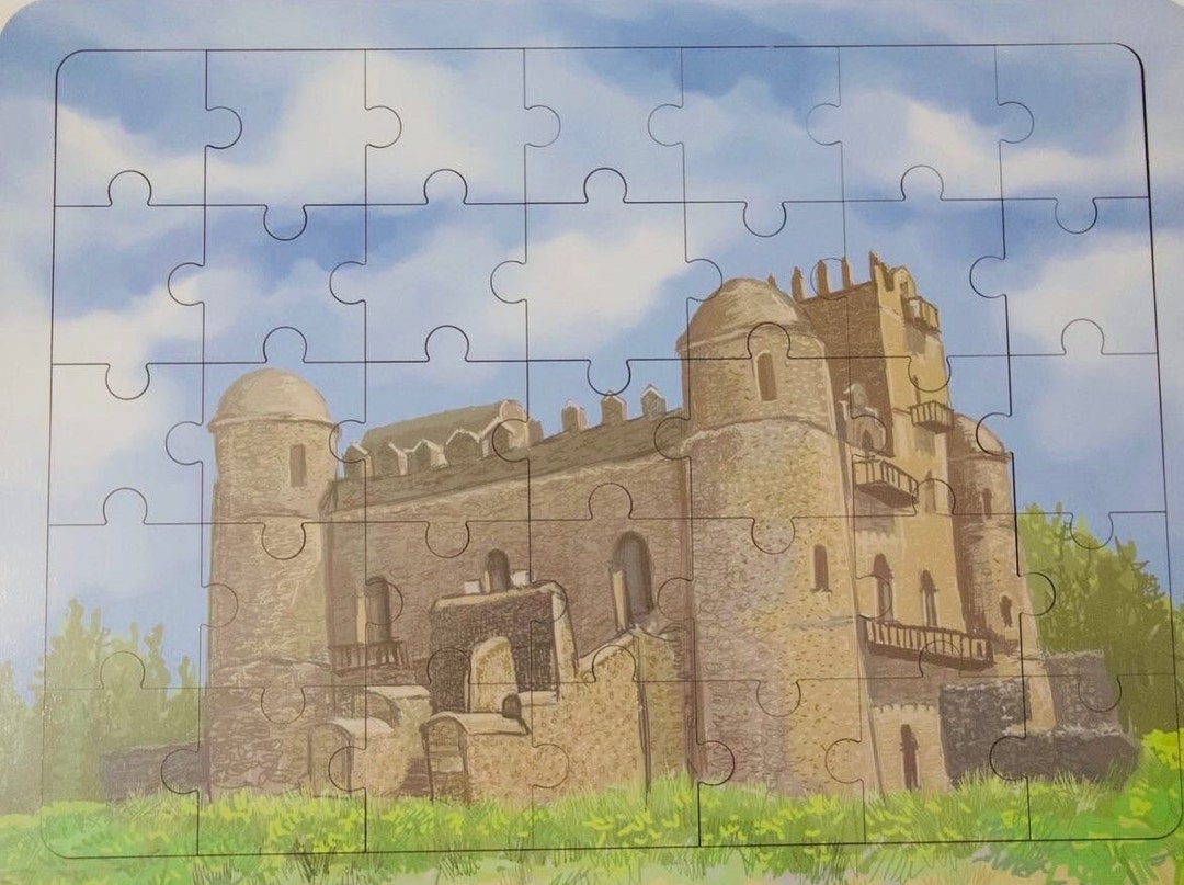 Ethiopian Fasiledes Wooden Jigsaw Puzzle - Etsy