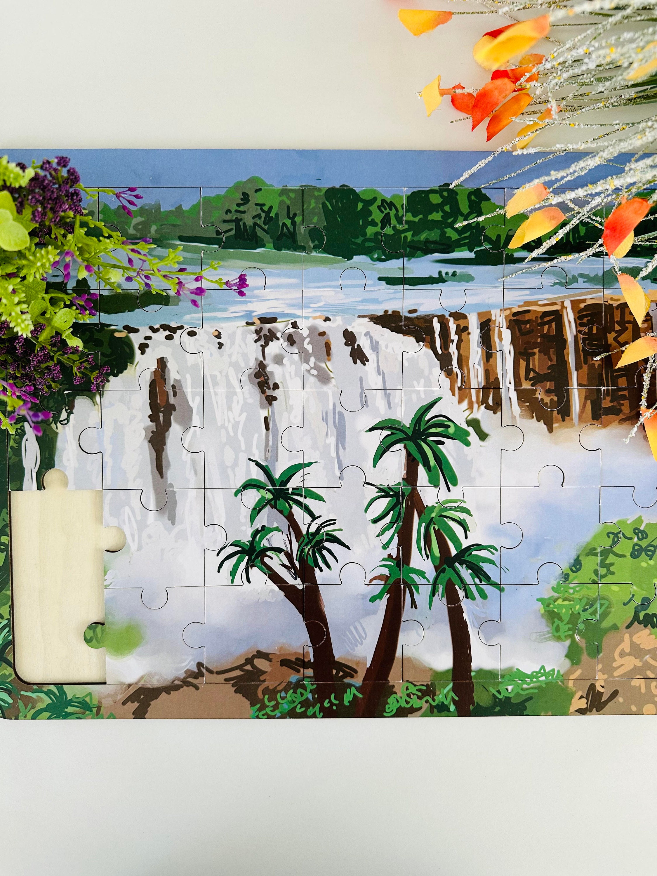 Ethiopian Abbay (nile) River Wooden Jigsaw Puzzle - Etsy