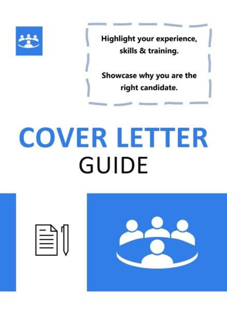 Cover Letter Template & Guide Editable Format WORD Doc Fill in the ...