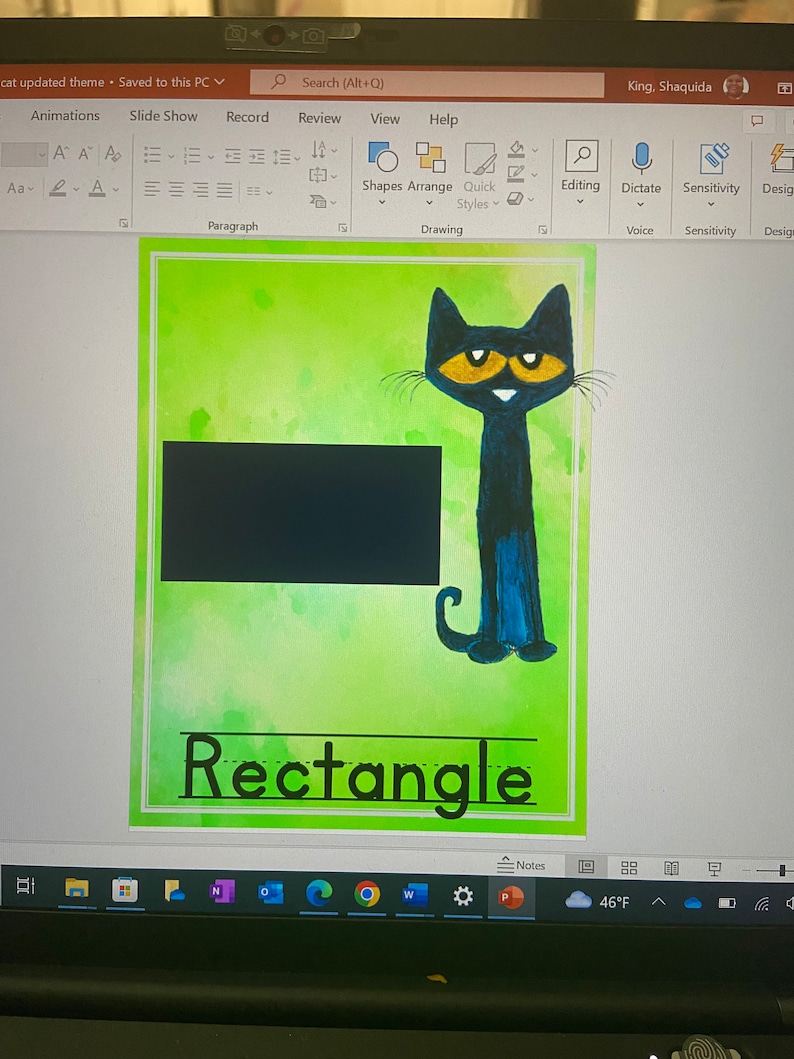 Pete the Cat Shapes - Etsy