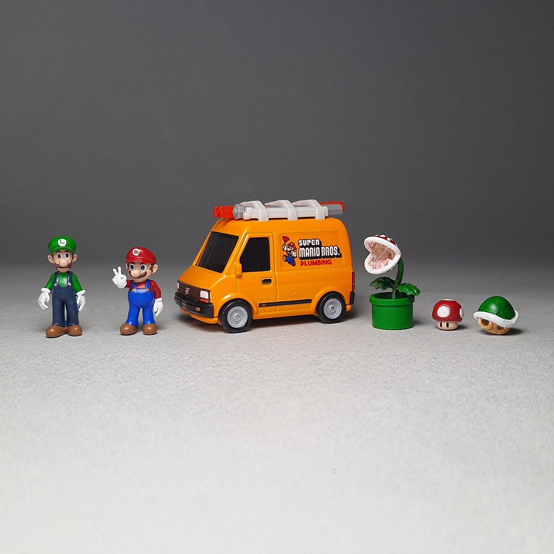 Super Mario 1:64 Scale Handpainted Figure Set - Etsy