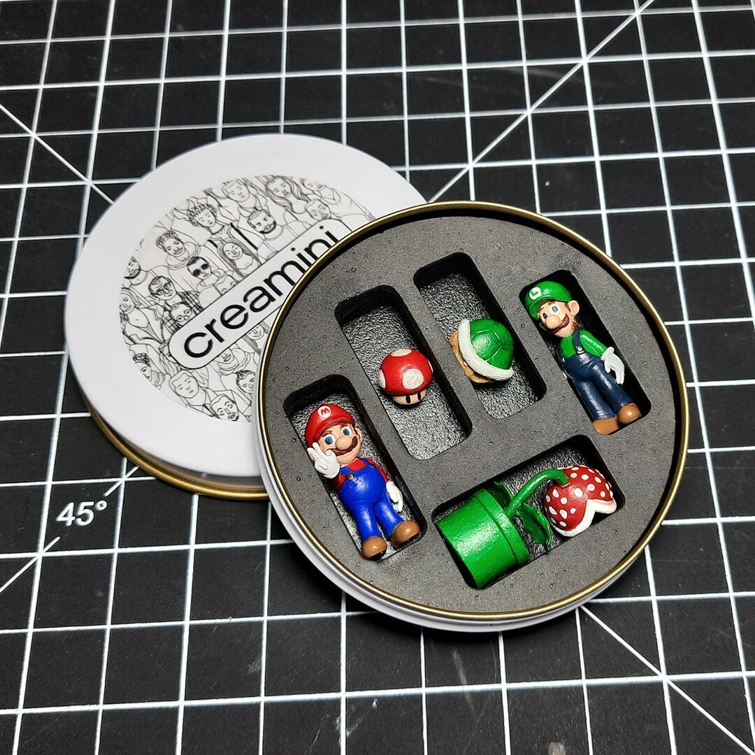 Super Mario 1:64 Scale Handpainted Figure Set - Etsy