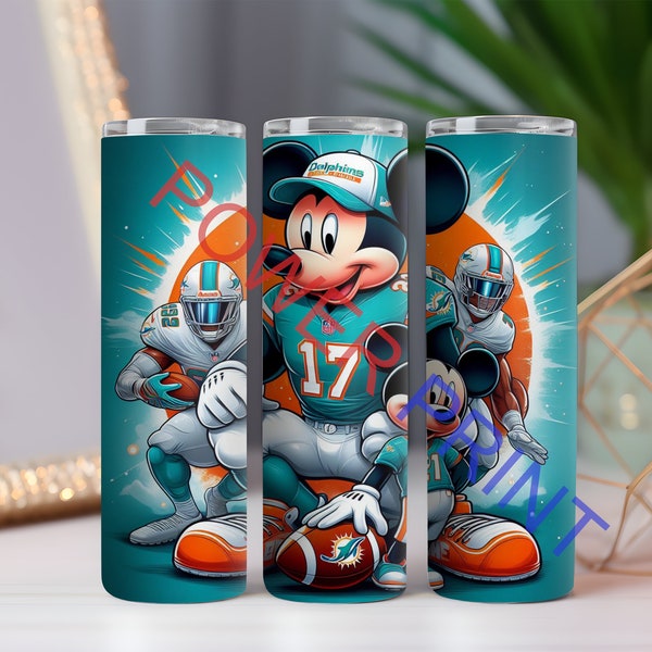Mickey Mouse Miami Dolphins - Etsy