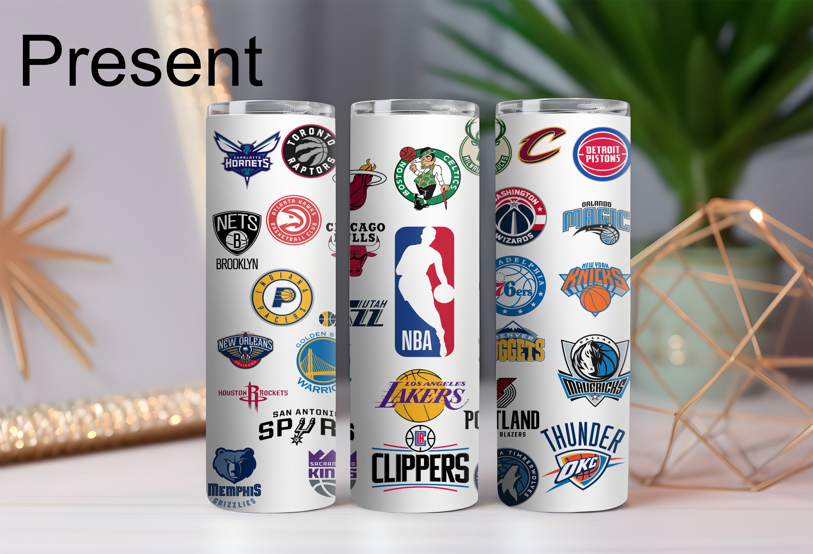 NBA Logo 20oz Tumblers, 90s, 00s and Present Team Logos. - Etsy