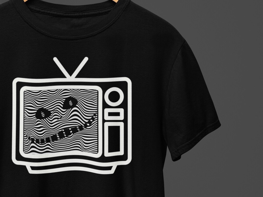 Sinister TV T-shirt, Surreal Psychedelic Rave T Shirt, Edgy Bold Dark ...