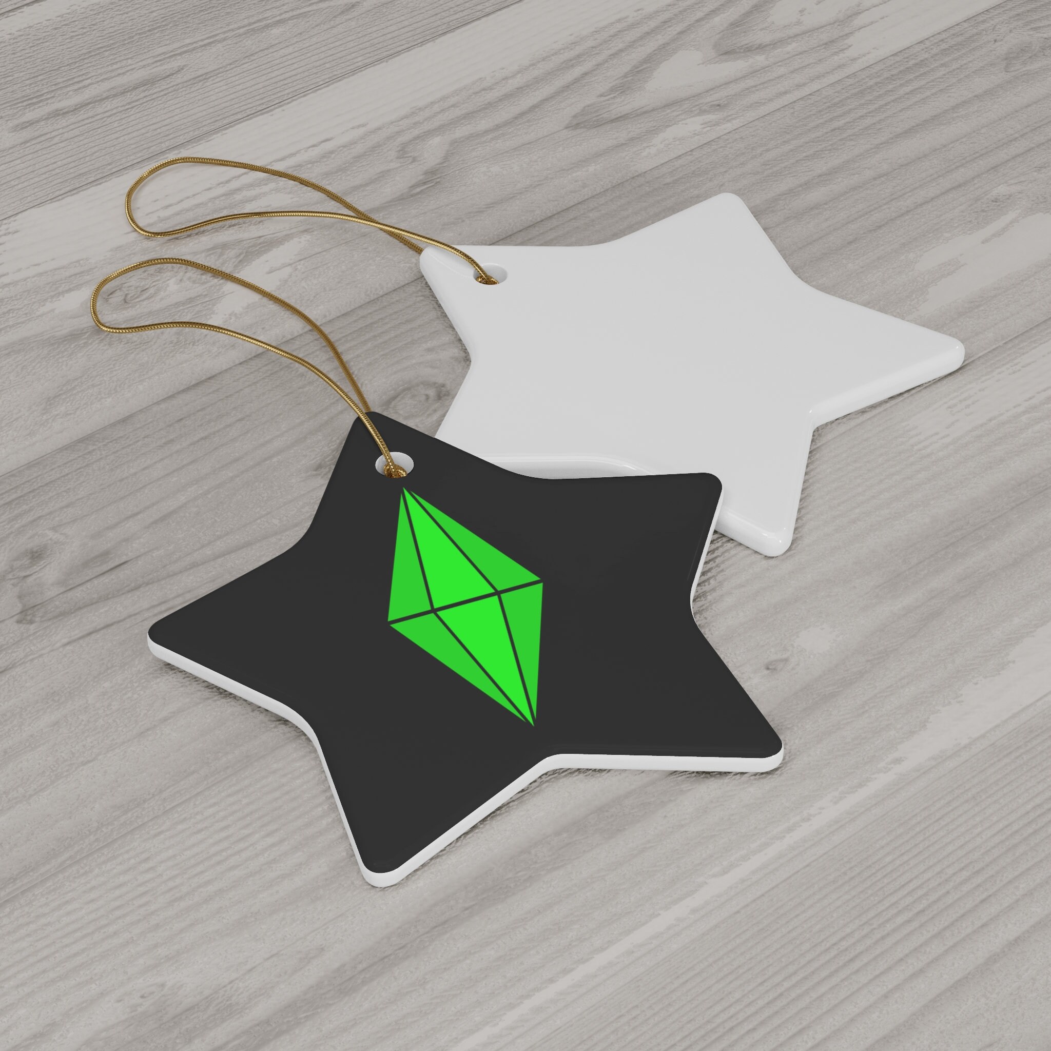 Sims Plumbob Ornament, Gaming Christmas Tree Decoration, Sims Xmas ...