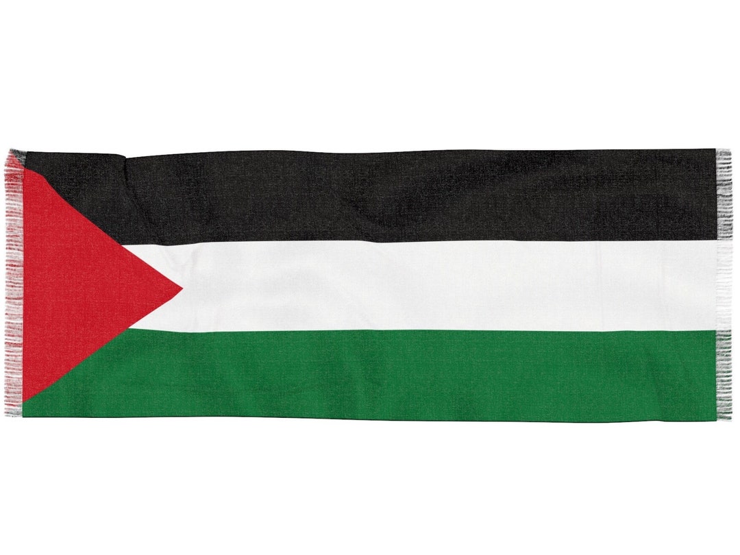 Palestinian Flag Pashmina, Palestine Flag Shawl Clothing Accessory for ...