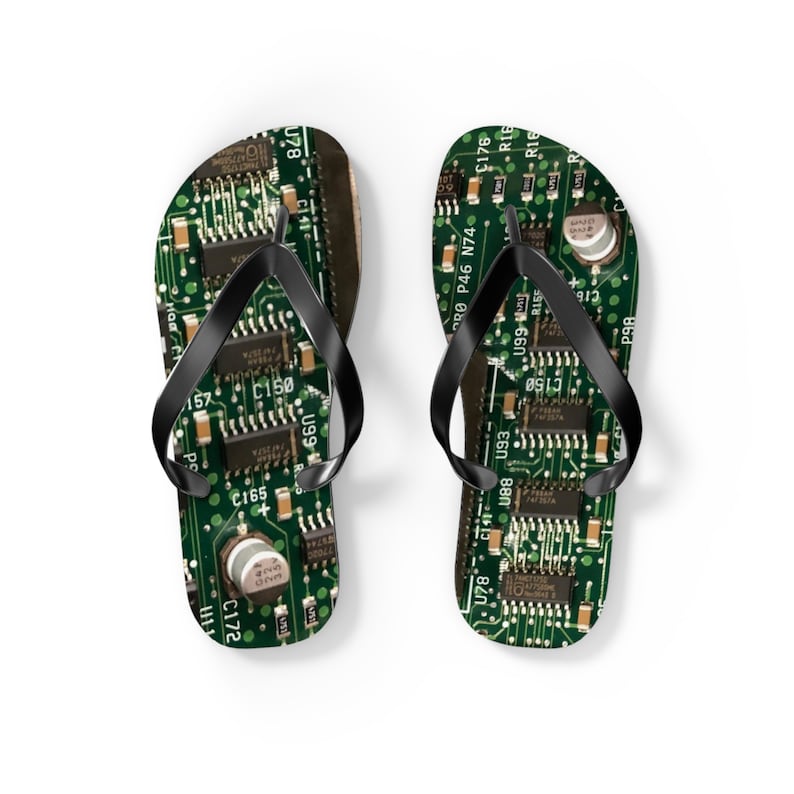 Circuitboard Flip Flops, PCB Sandles, Motherboard Shoes, Printed ...
