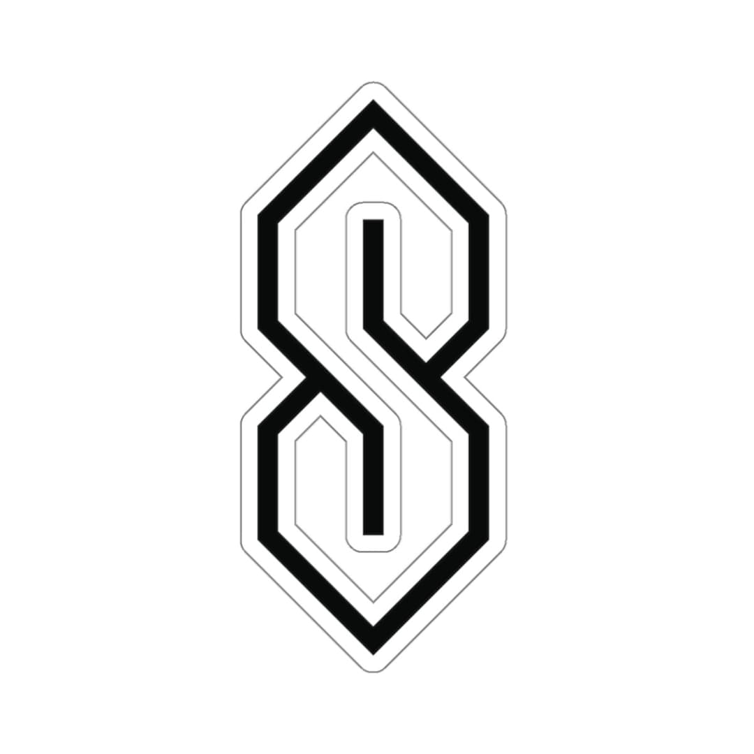 Cool S Sticker, Retro 1990s Smartphone Laptop Decal Decoration S Shape ...