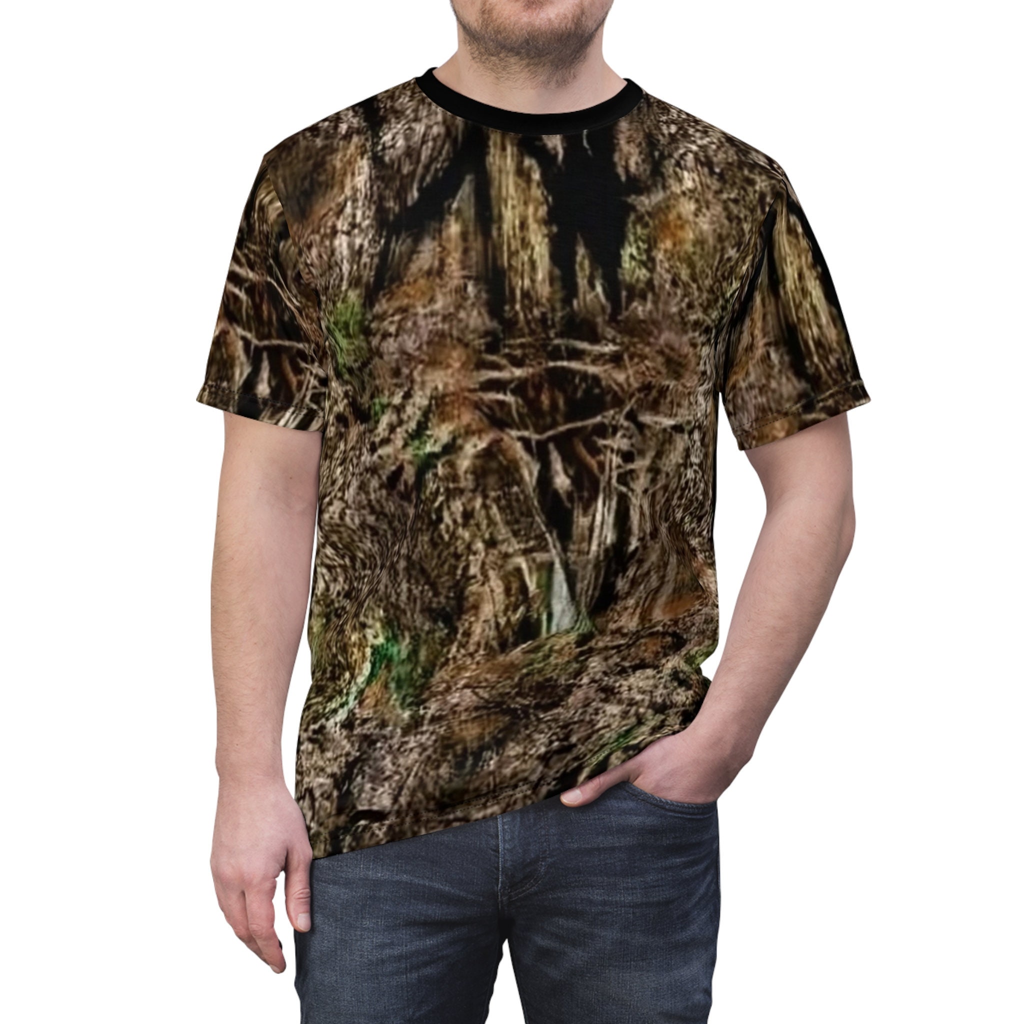 AI Generated Camo T-shirt, Tech Camouflage Mossy Oak Real Tree Hunting ...