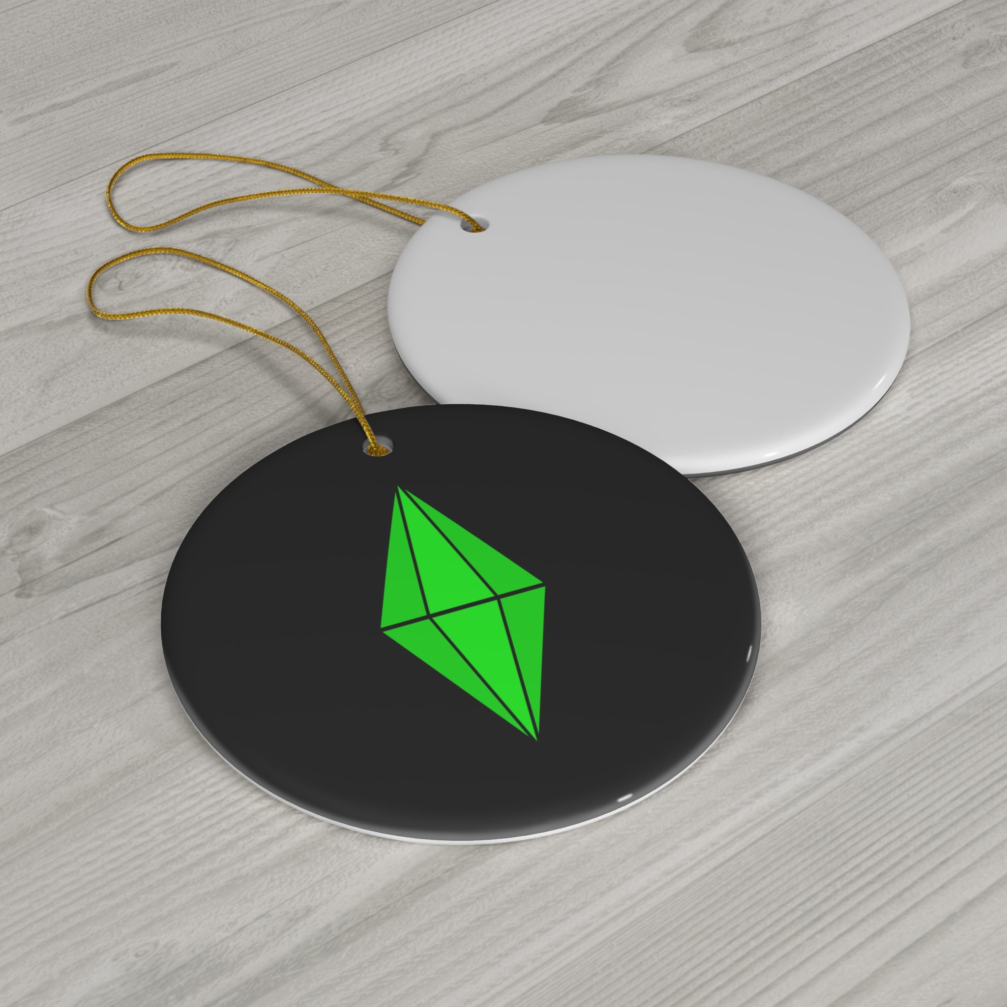Sims Plumbob Ornament, Gaming Christmas Tree Decoration, Sims Xmas ...