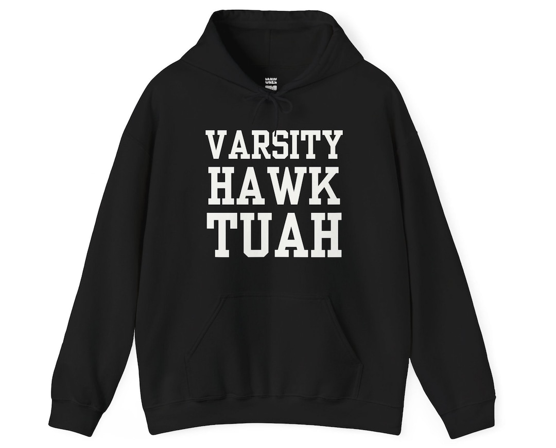 Varsity Hawk Tuah Hoodie, Funny Meme Hooded Sweat Shirt for Women Men ...