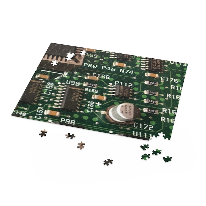 PCB Jigsaw Puzzle, Motherboard Technology Game for Nerd Electrical ...