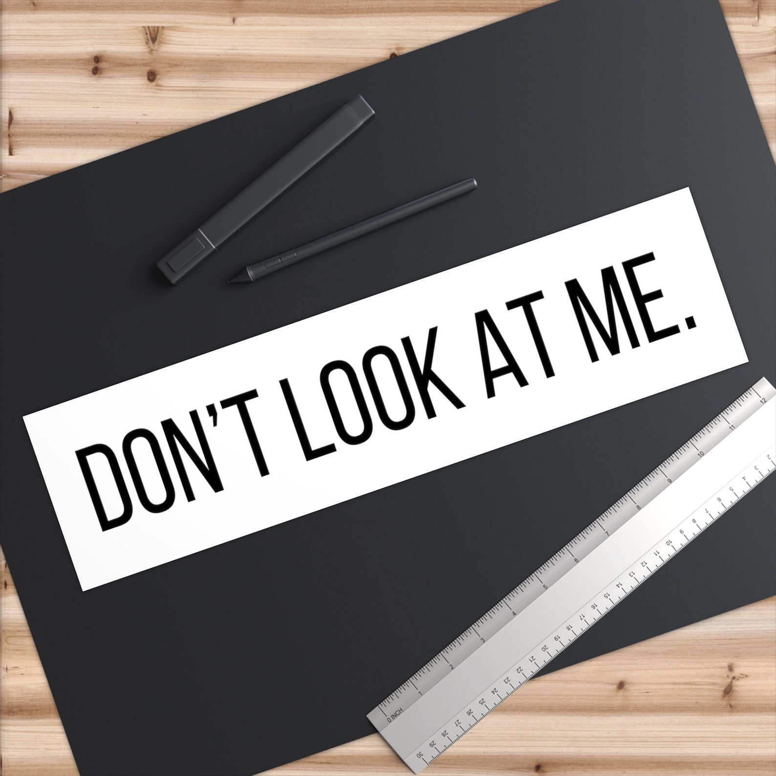 Dont Look at Me Bumper Sticker, Teenage Driver Funny Introvert Car ...