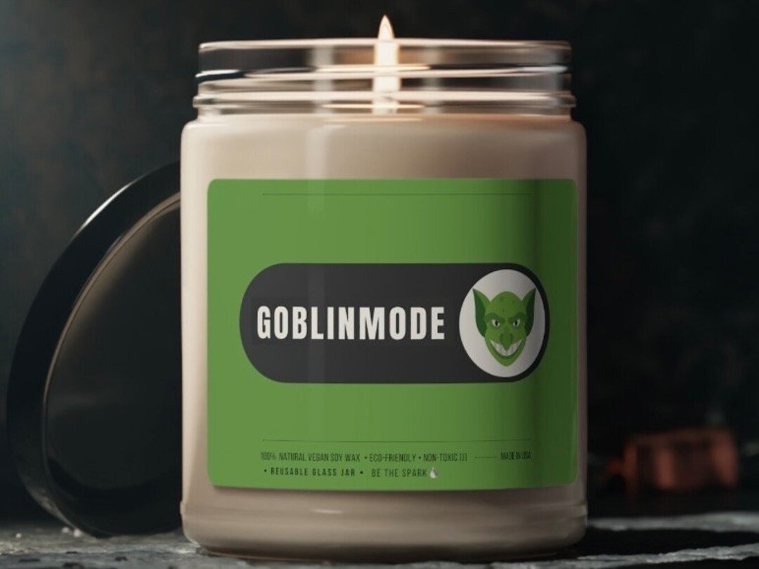 Goblin Mode Candle, Goblincore Teen Gift Geeky College Dorm Room ...