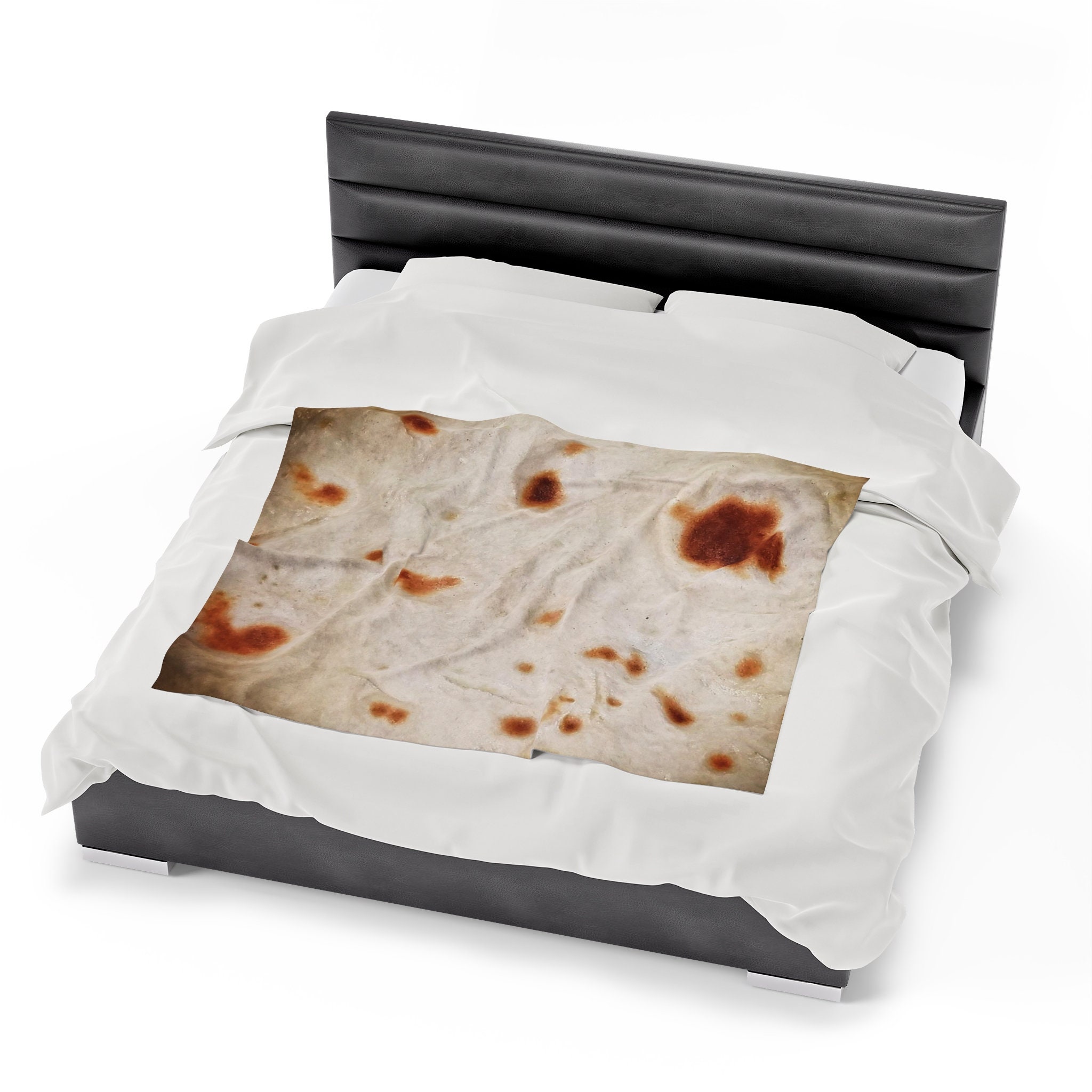 Cursed Tortilla Blanket, Weird Blood Spattered Taco Burrito Corn Flour ...