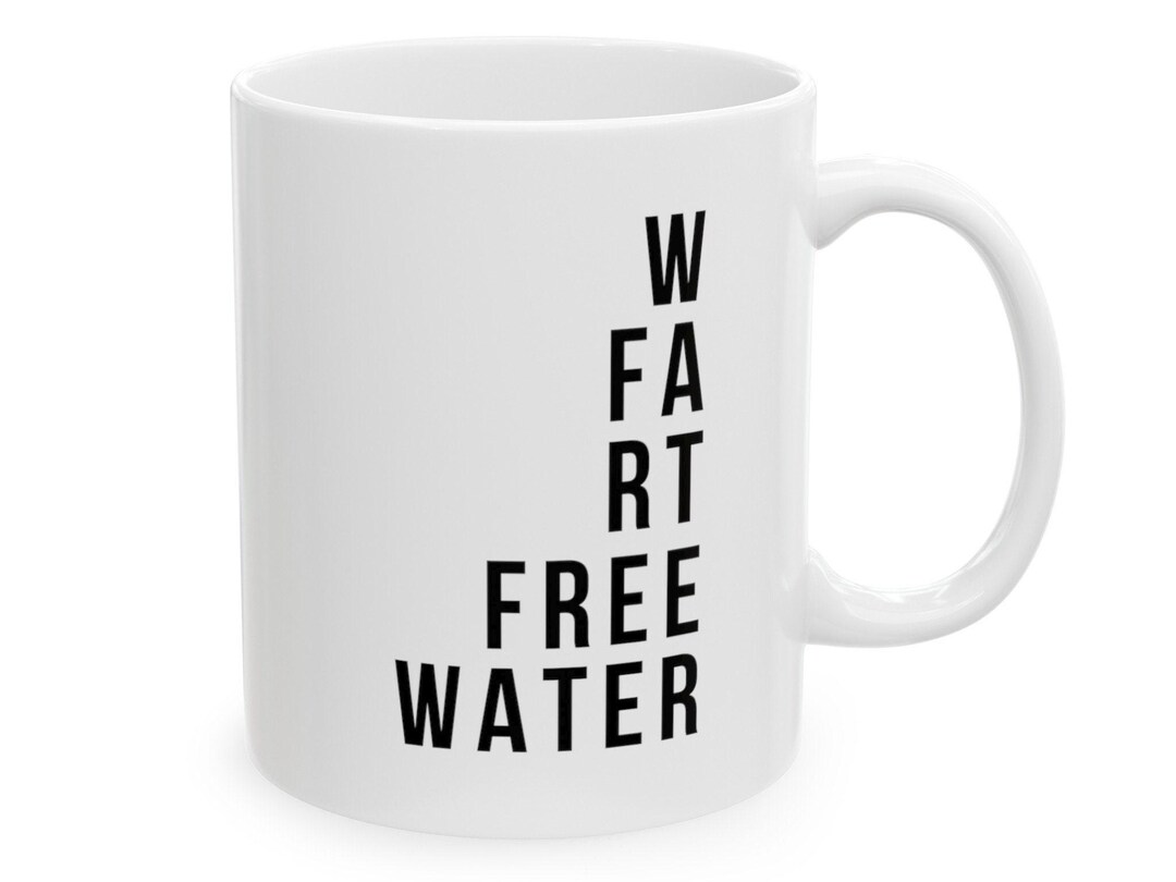 Free Fart Water Mug, Funny Pun Gag Gift for Coworker, Silly Humorous ...