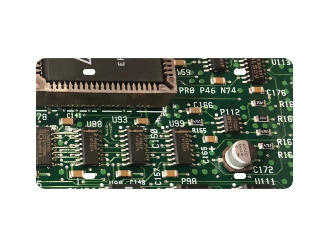 Circuit Board License Plate, PCB Motherboard Car License Plate ...