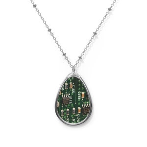 Circuitboard Necklace Motherboard Jewelry PCB Accessory Geeky Gift ...