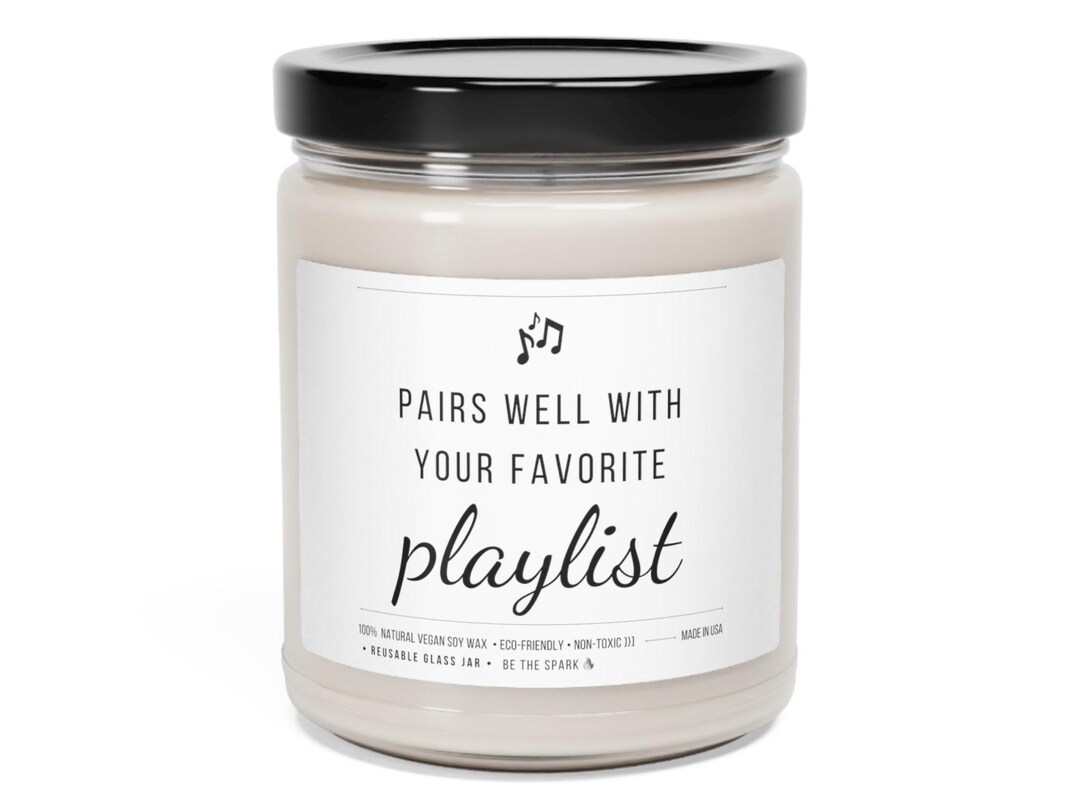 Pair With Your Favorite Playlist Candle, Audiophile Music Lover Scented ...