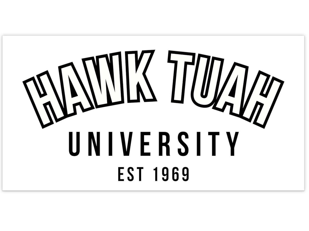 Hawk Tuah Uni Bumper Sticker, Funny Car Decal Gift for Women Best ...
