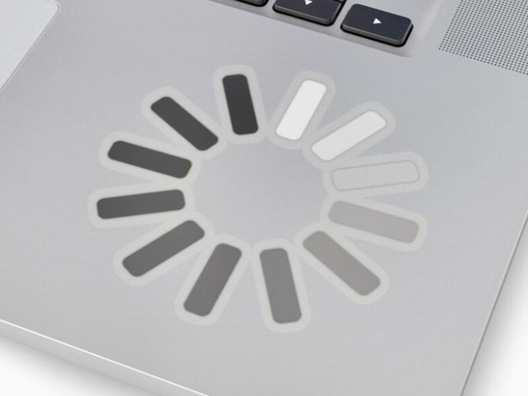 Loading Screen Sticker Buffering Laptop Accessory Adhesive Tech ...