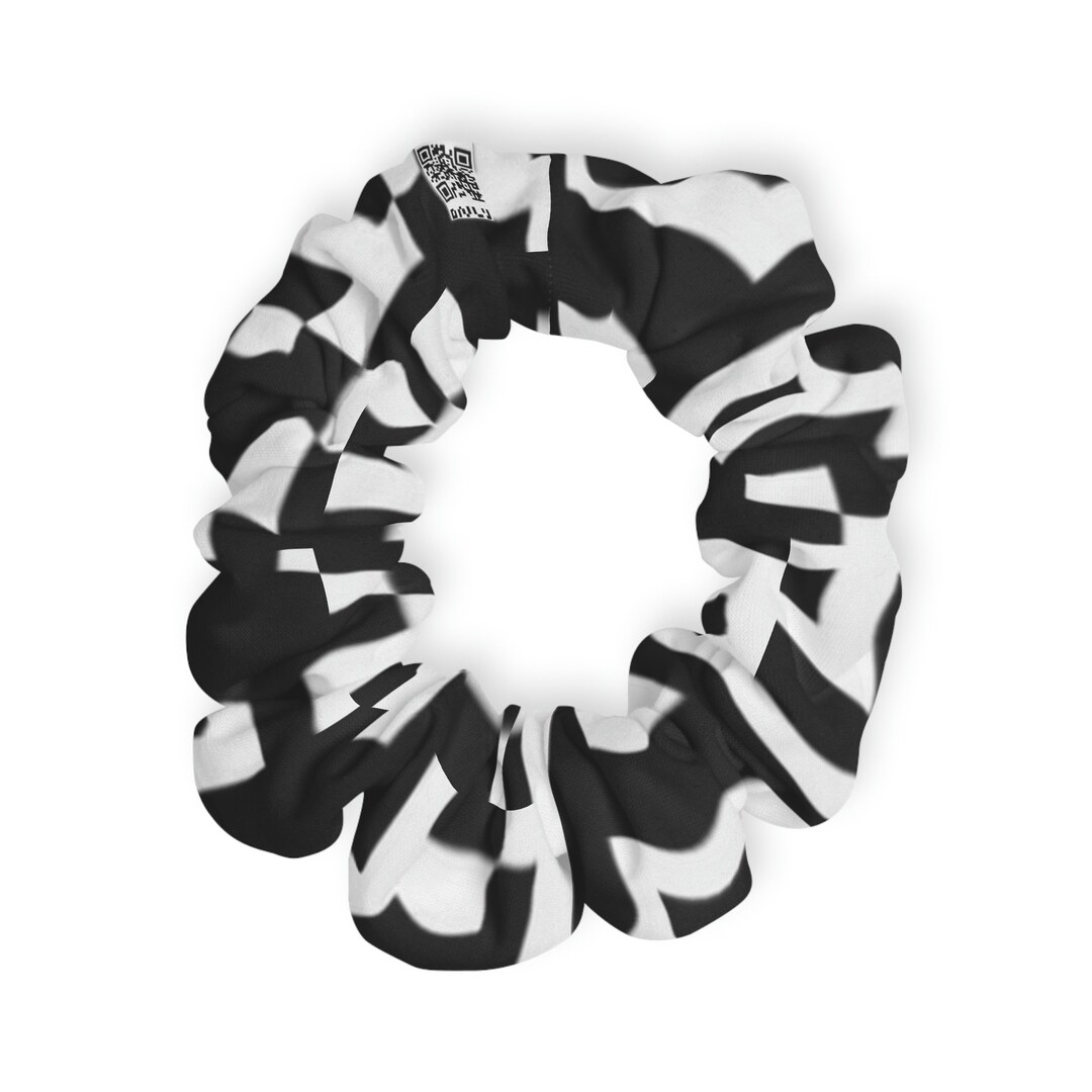 Decoy Stashie, Ordinary Scrunchie With Stylish Black White QR Print ...