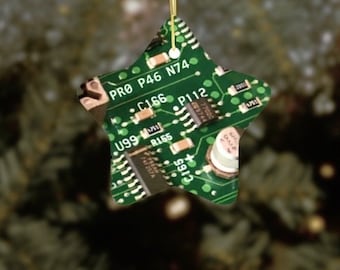 Circuit Board Christmas Tree Ornament - Etsy