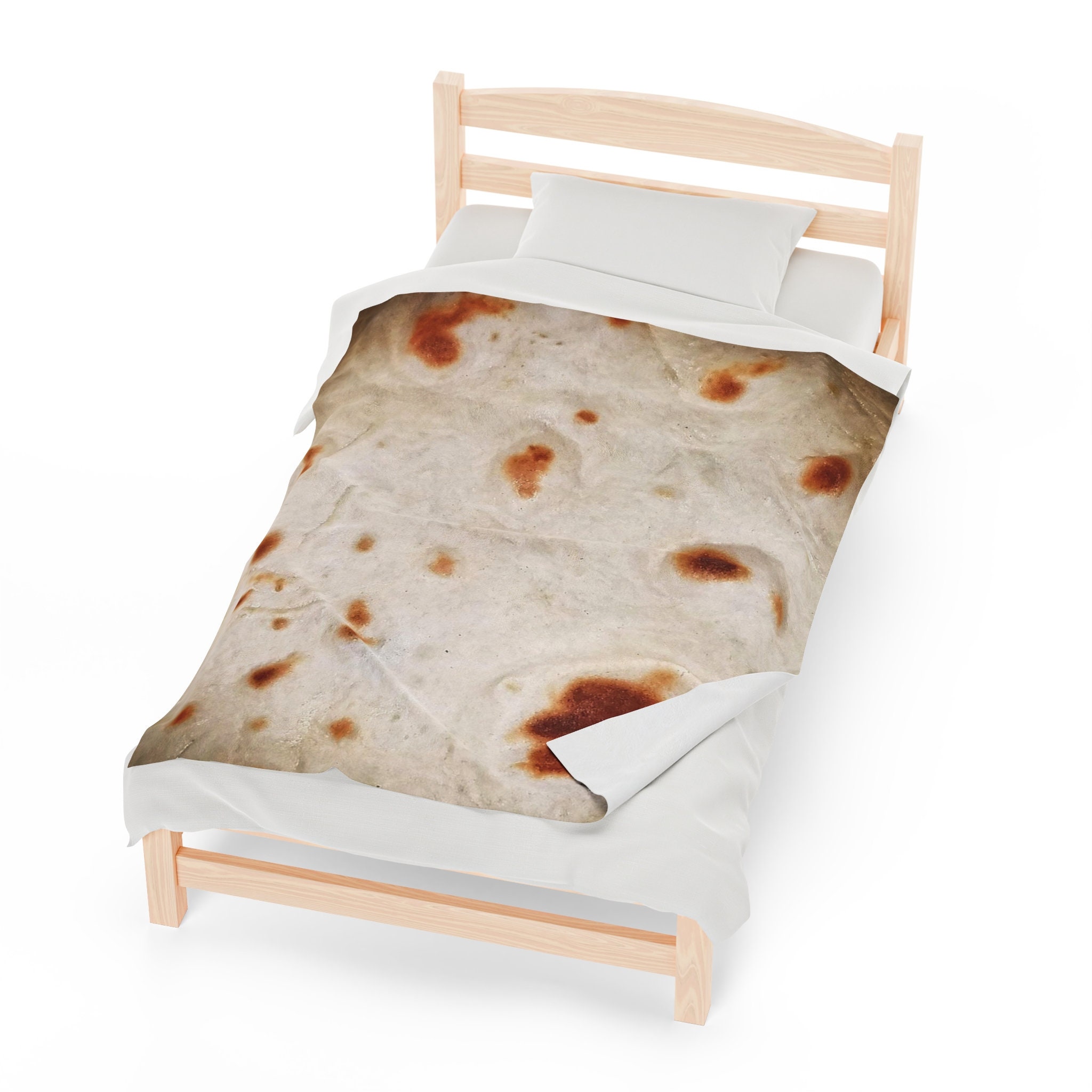 Cursed Tortilla Blanket, Weird Blood Spattered Taco Burrito Corn Flour ...