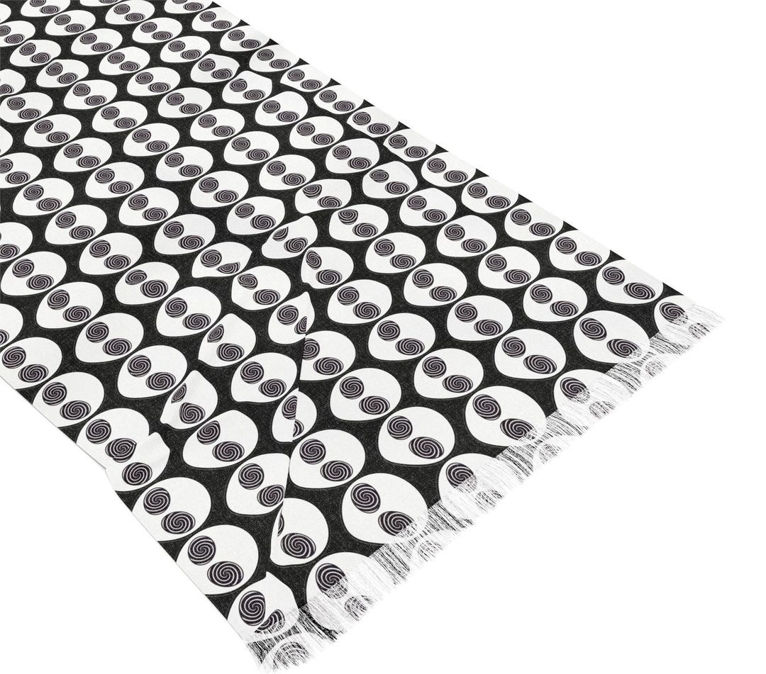 Trippy Alien Head Rave Pashmina, Psychedelic Boho Raver Scarf Festival ...