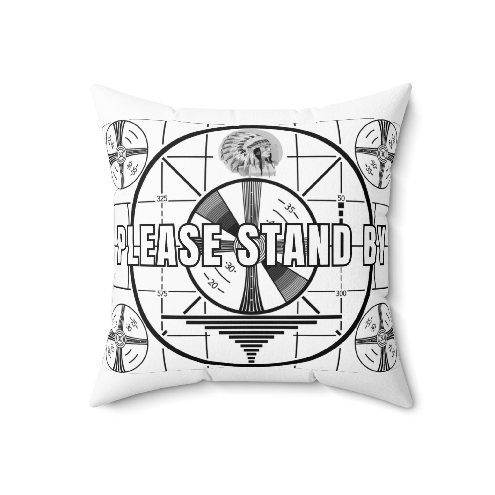 Classic Vintage Please Stand by White Pillow Classic - Etsy