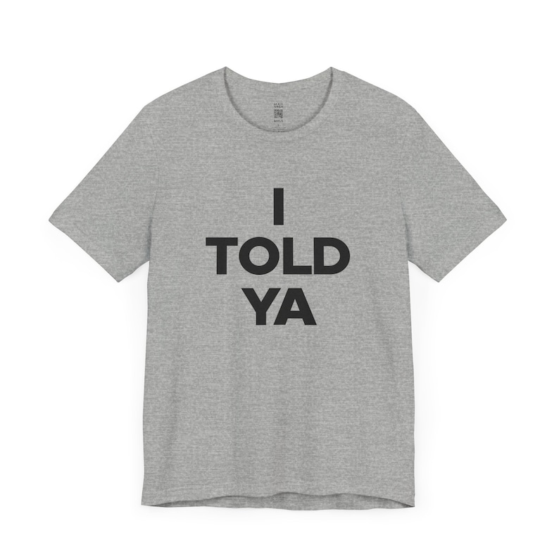 I TOLD YA T-shirt, Zendaya Challengers Unisex Cotton Shirt - Etsy