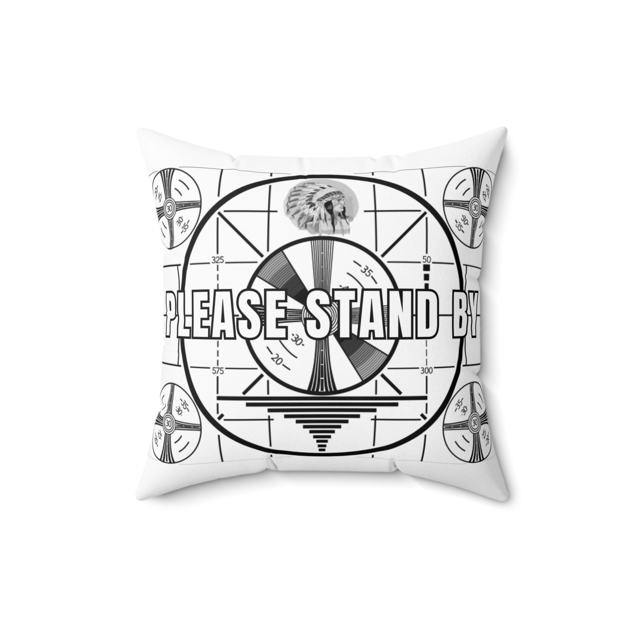 Classic Vintage Please Stand by White Pillow Classic - Etsy