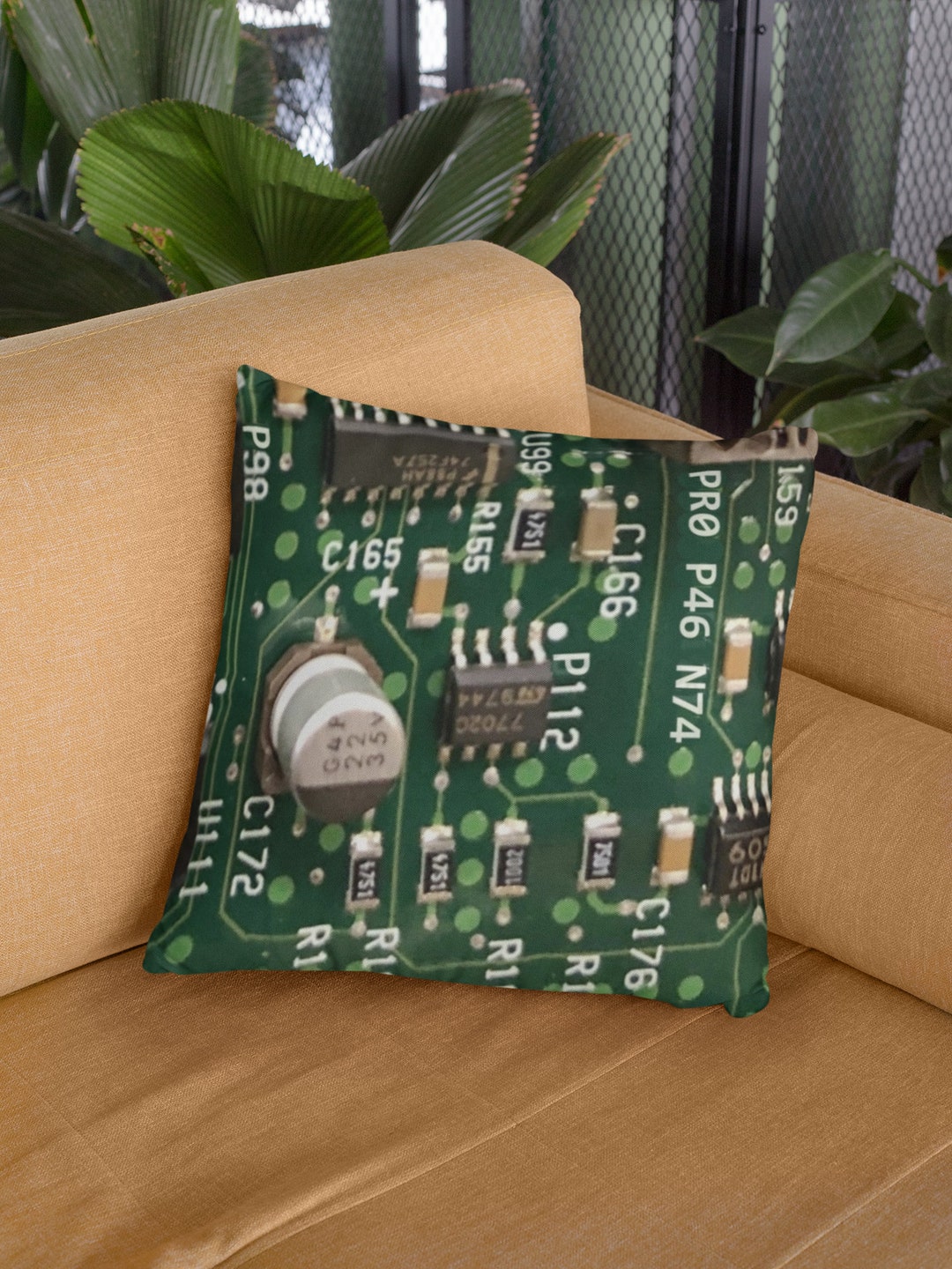 Geeky PCB Pillow Circuit Tech Nerd Dorm Decor Cyber Hacker - Etsy