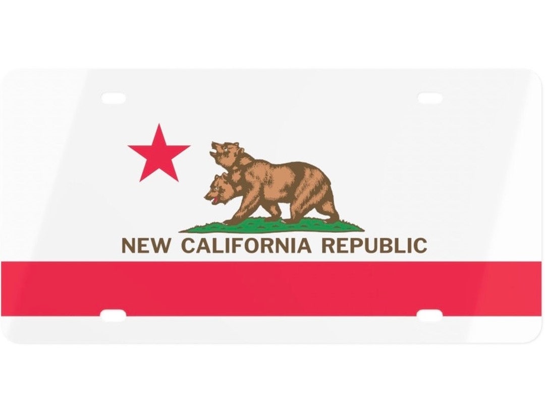 New California Republic License Plate, NCR Flag Car Novelty Wall Sign ...