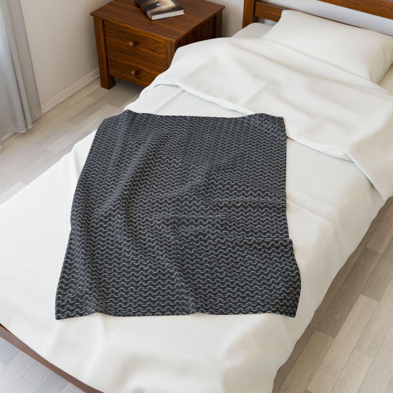 Chainmail Blanket, Medieval Knight Armor Throw, Fantasy Decor, DND ...