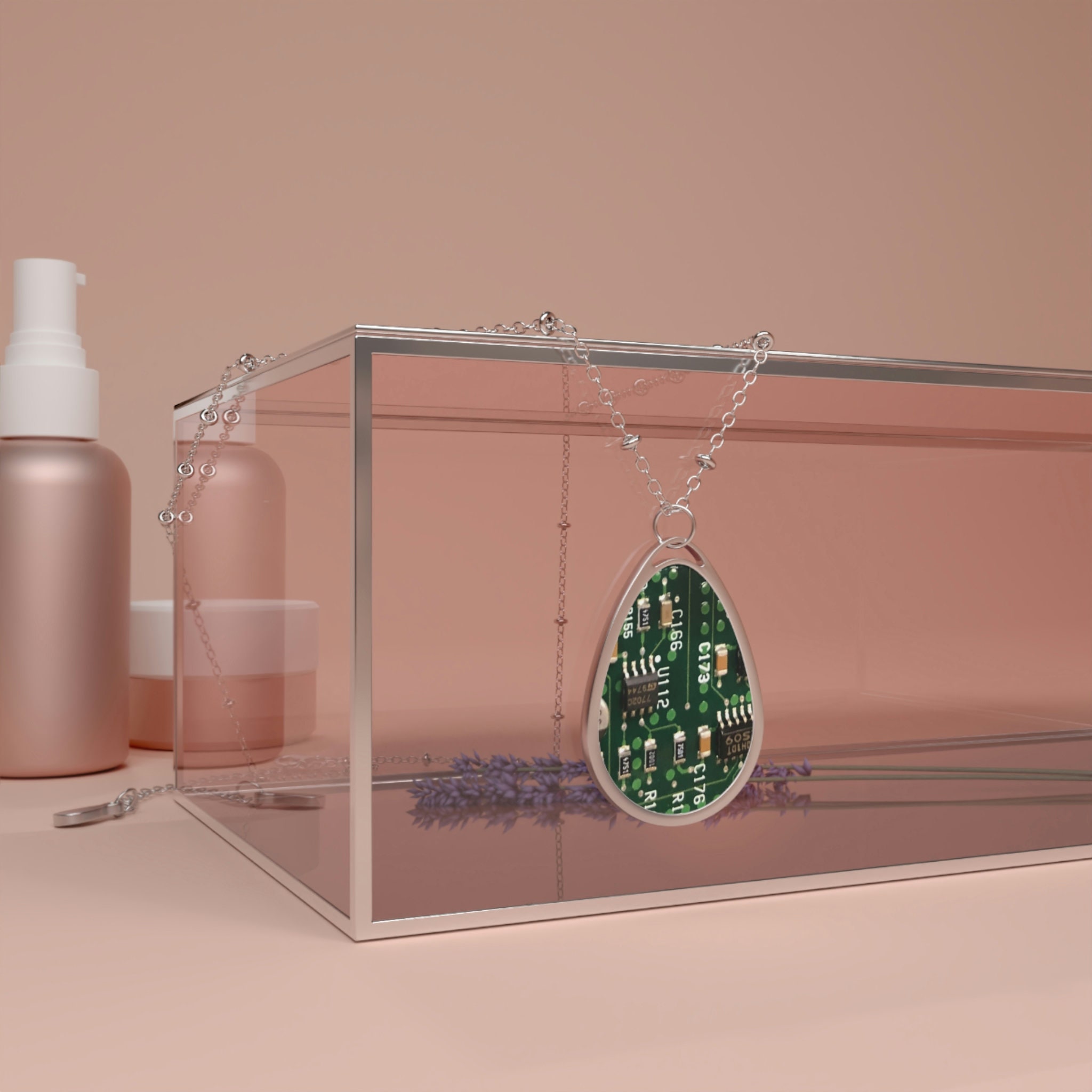 Circuitboard Necklace Motherboard Jewelry PCB Accessory Geeky Gift ...