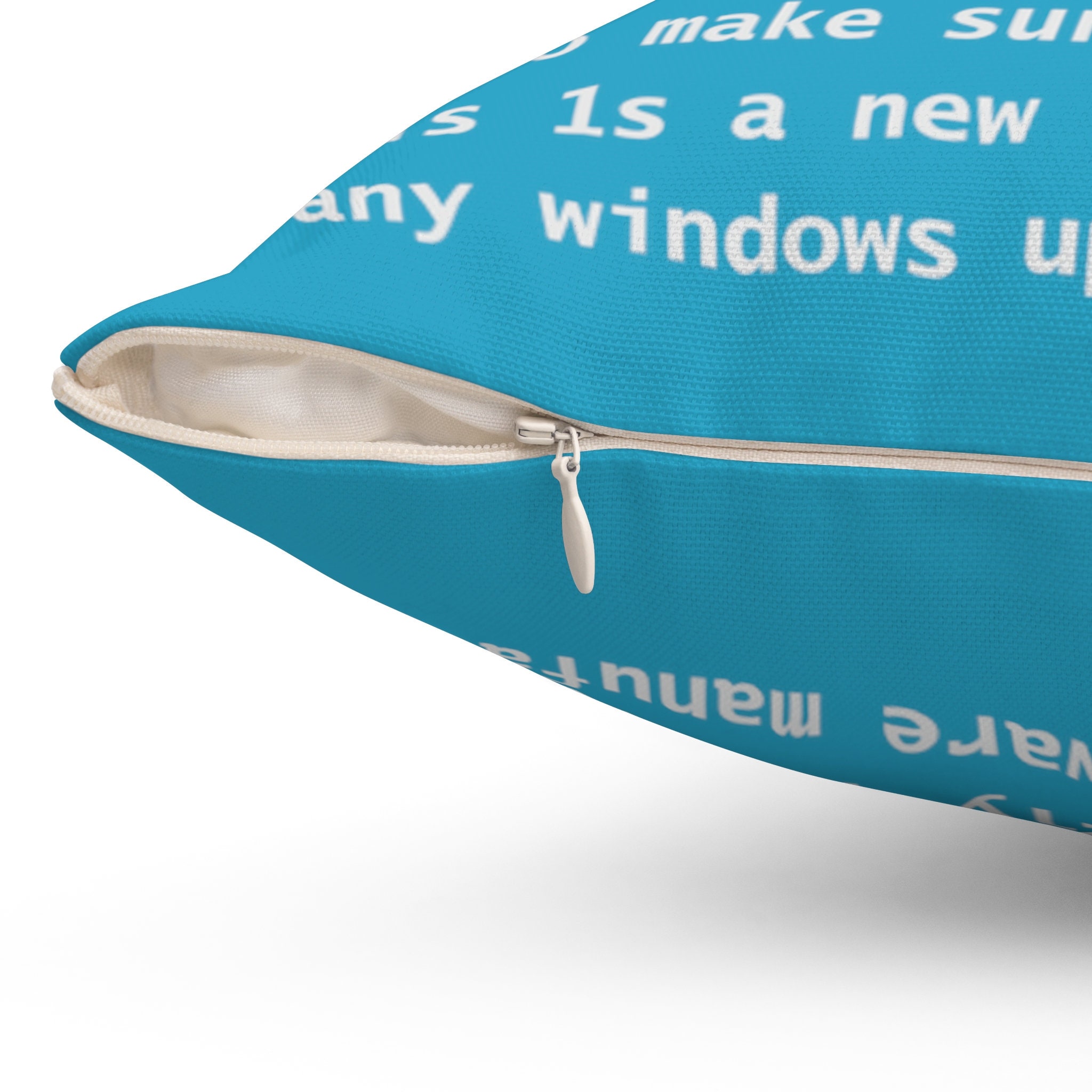 Blue Screen of Death Pillow, Bsod Decorative Light Blue Square Sofa ...