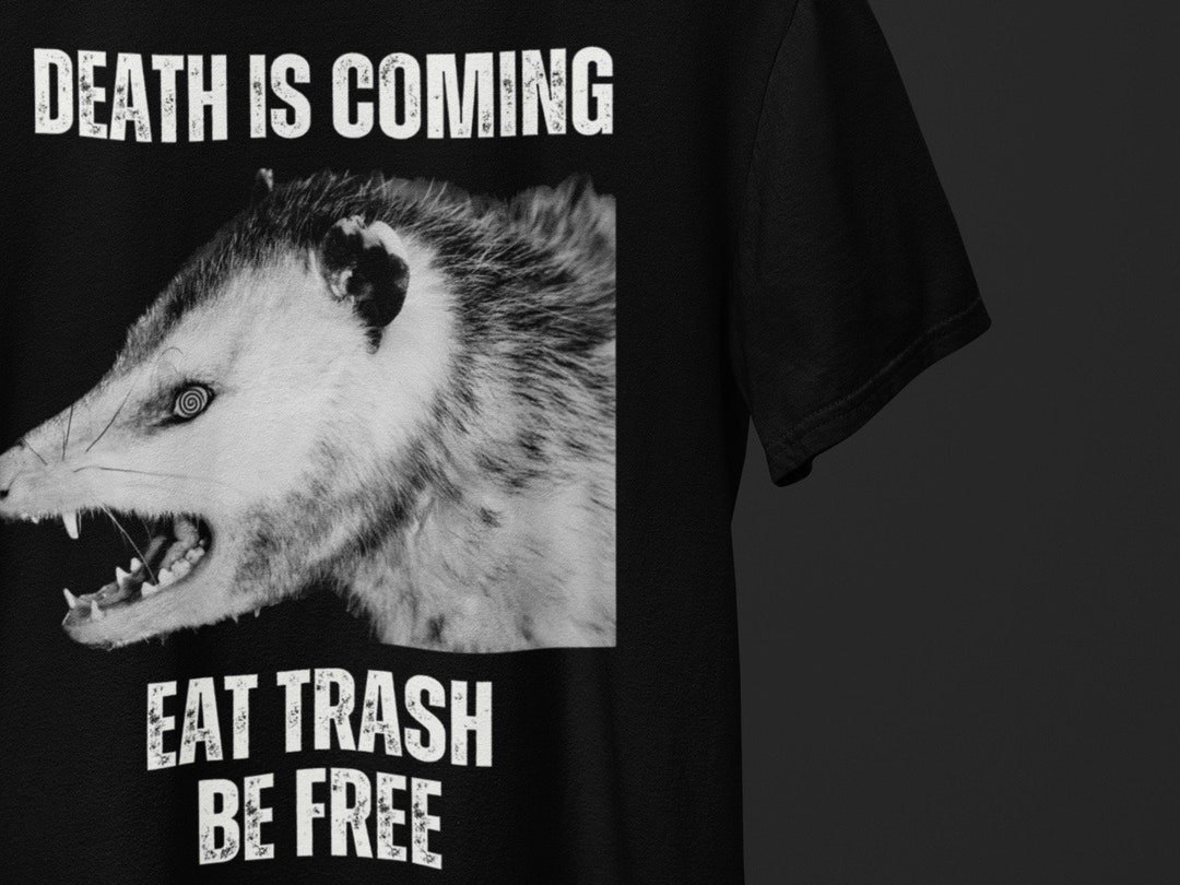 Death is Coming Possum T Shirt, Trippy Opossum Psychedlic T-shirt ...