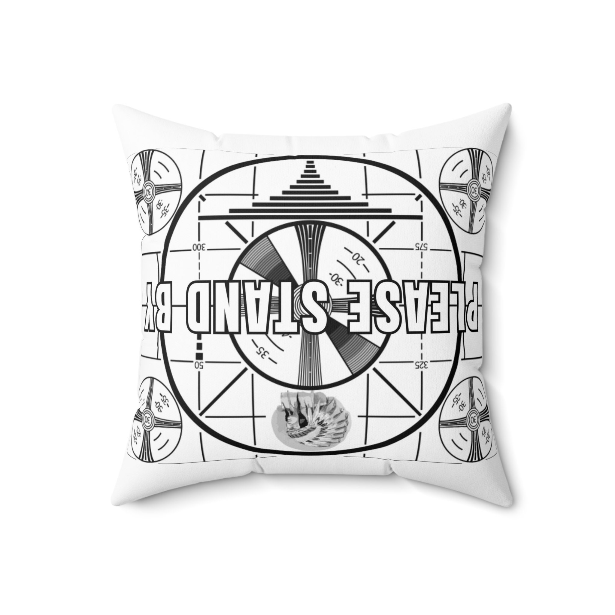 Classic Vintage Please Stand by White Pillow Classic - Etsy
