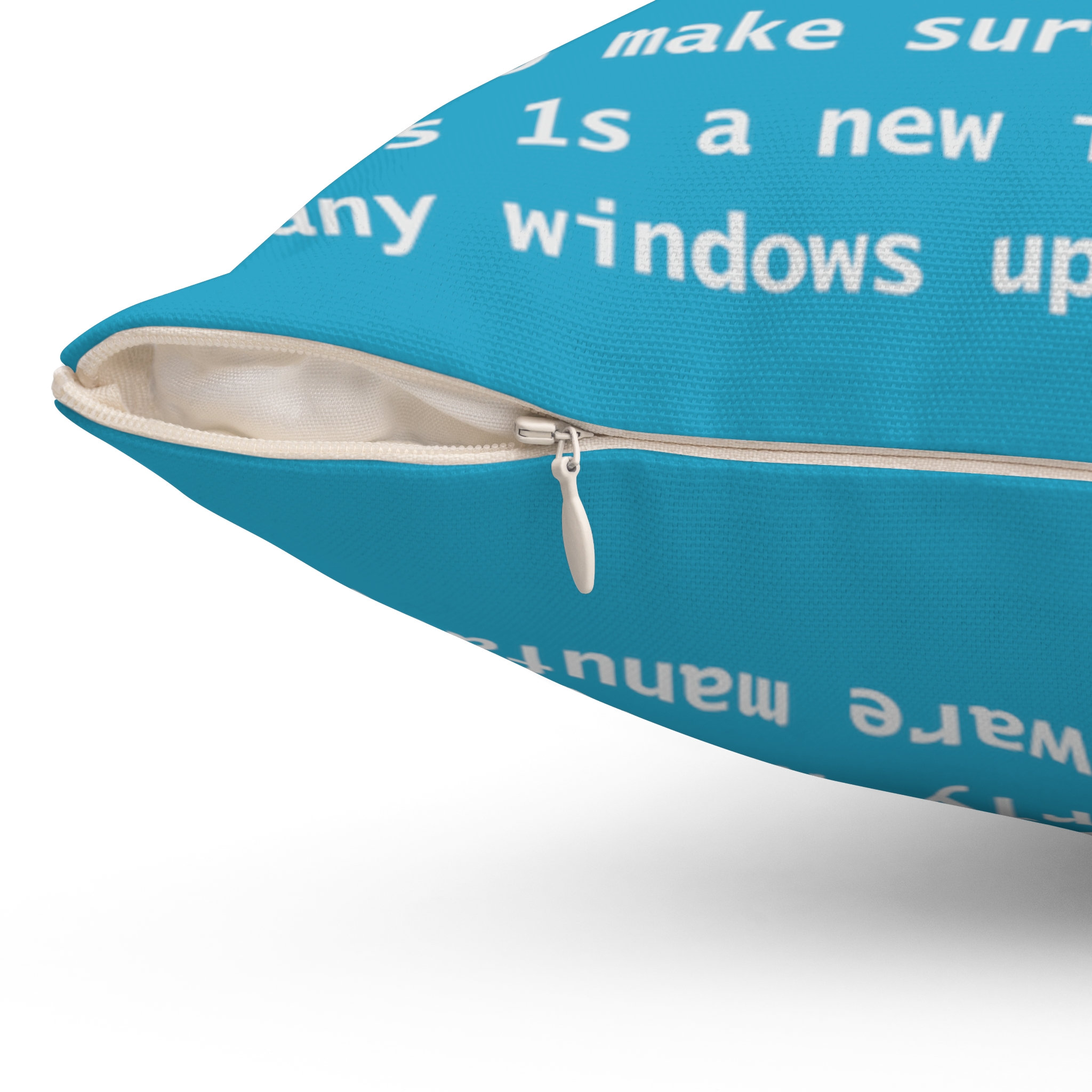 Blue Screen of Death Pillow, Bsod Decorative Light Blue Square Sofa ...