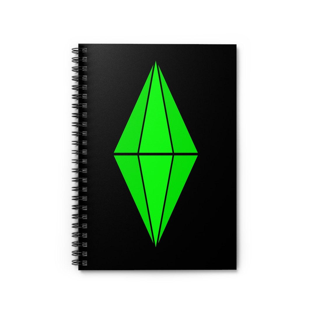 Plumbob Spiral Notebook, Notepad for Gamers and Npcs, Journal ...