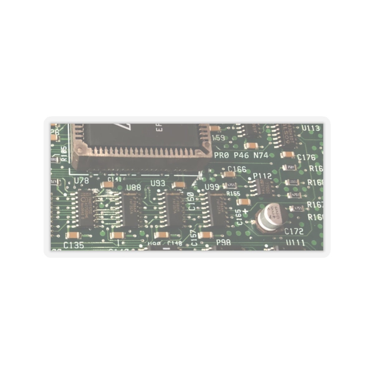 Motherboard Tech Sticker, PCB Laptop Accessory Vinyl Adhesive, Cyber ...