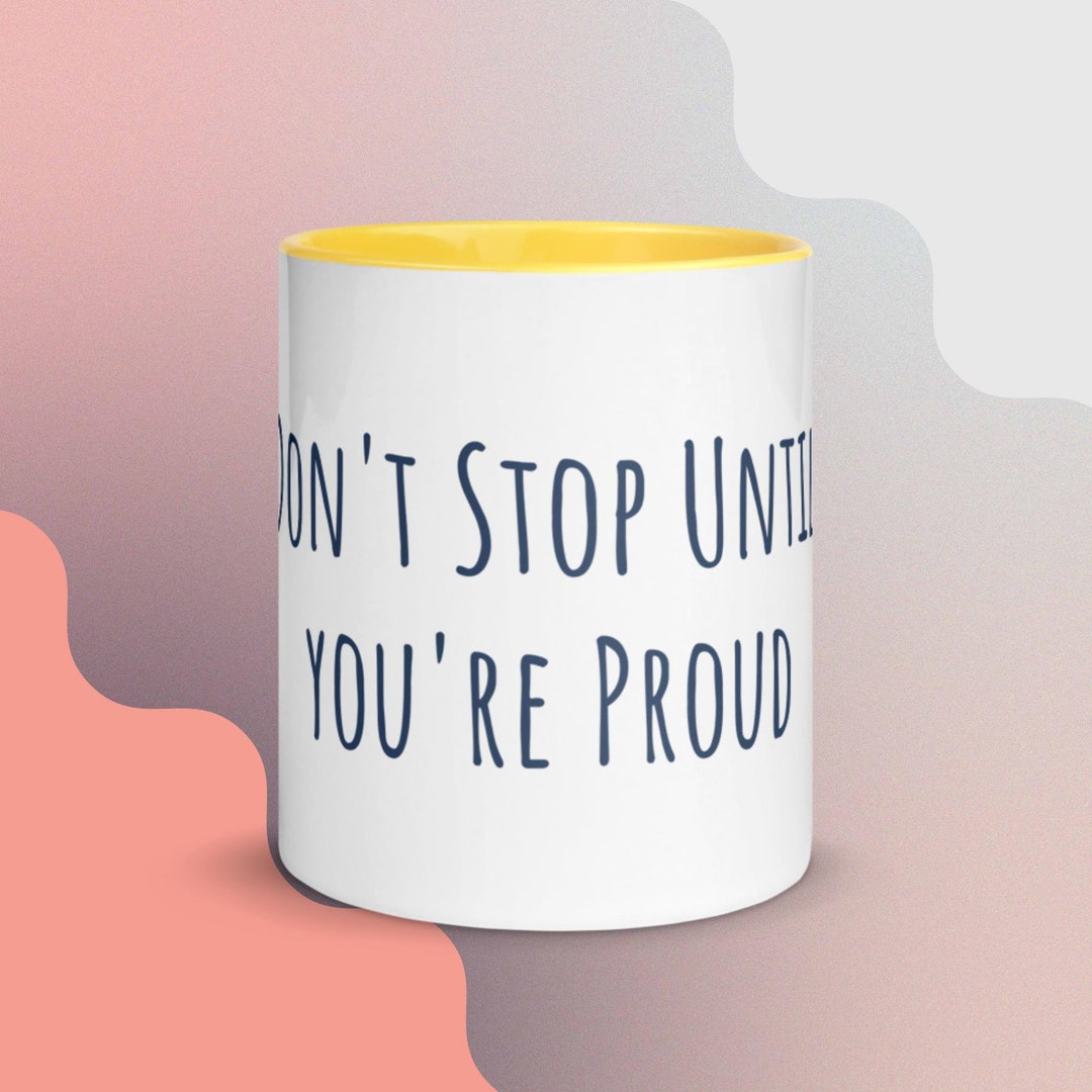 Positive Affirmation , Mug W/ Color Inside - Etsy